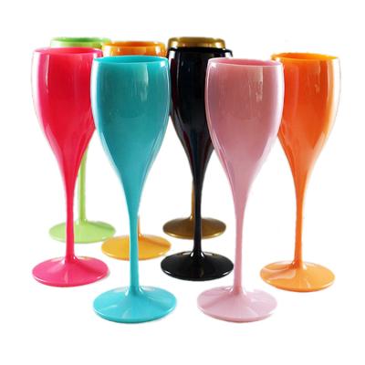 Cina Il calice di plastica del partito 150ml Champagne Glasses Cocktail Plastic Wine ha personalizzato il colore ed il logo in vendita