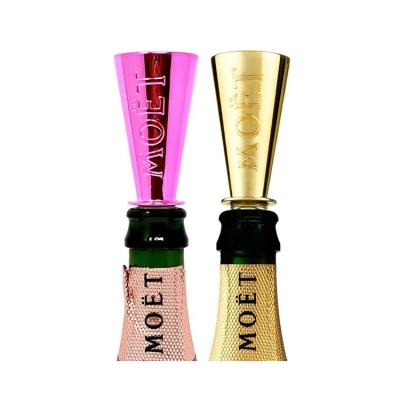Cina Placcatura rosa Moet Chandon Champagne Sipper For Mini Moet Champagne 175ml dell'oro in vendita
