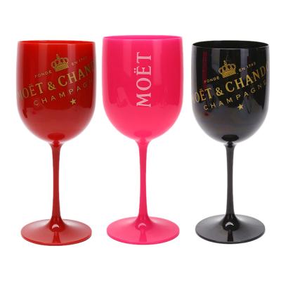 Cina Moet Chandon Accessories Champagne Glasses bollato infrangibile con Moet Printing in vendita