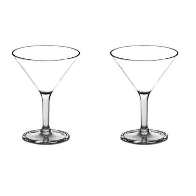Cina I vetri di plastica riciclabili moderni di Martini rimuovono il ODM dell'OEM di plastica di vetro di cocktail in vendita
