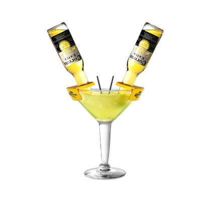 Cina FDA ha marcato a caldo gli accessori del vino clip gialle della bevanda di CoronaRita per Margarita Glasses inclinata in vendita