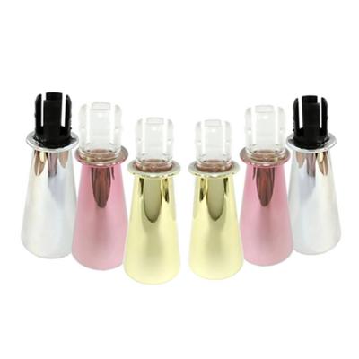 China Metallic Gold Pink Plating Champagne Bottle Sippers For Mini Wine Bottle for sale