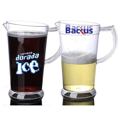 Cina Logo Plastic Beer Pitcher Cooler su ordinazione 1600ml BPA libero in vendita