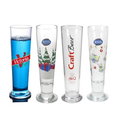 Cina Eco - Friendly Unbreakable Plastic Pilsner Beer Glasses For Parties Shatterproof Recyclable in vendita