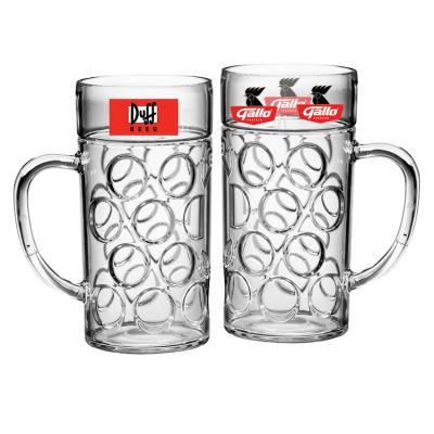 China High Durability Unbreakable Food Grade Plastic Beer Glass / Beer Mug for sale