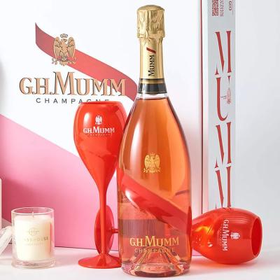 Cina ODM Shatterproof Red Plastic Champagne Glasses For Trade Show in vendita