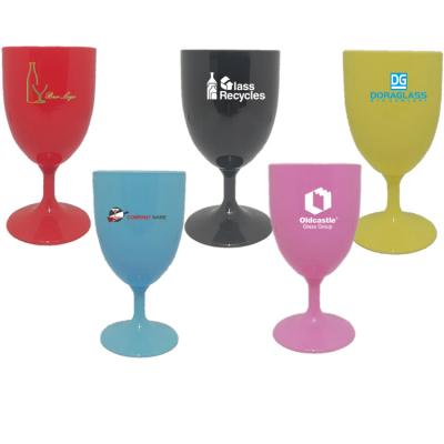 Cina Piccoli vetri di vino di plastica acrilici infrangibili eleganti 7oz in vendita