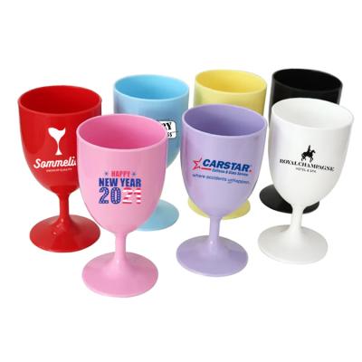 Cina Piccoli vetri di vino di plastica acrilici infrangibili eleganti 7oz in vendita