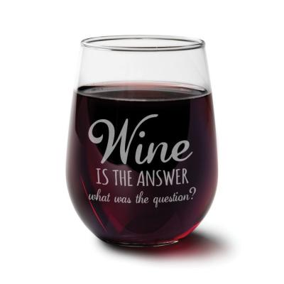 China PET Tritan Stemless Reusable Plastic Wine Glasses Personalized Unbreakable for sale
