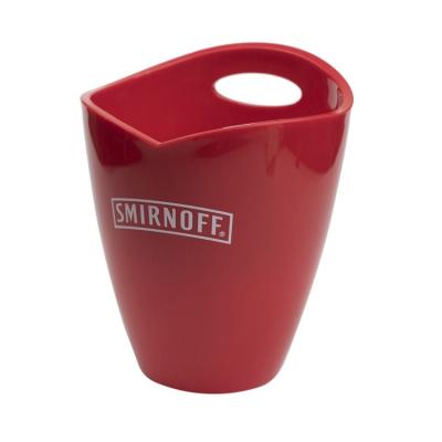 Cina Secchio più fresco di plastica rosso di Champagne Ice Bucket Bar Beer della vodka di Smirnoff in vendita