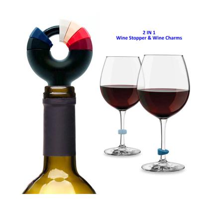 Cina Tappo e Pourer del vino della bottiglia del coniglio del ODM dell'OEM 8 incanti dell'arcobaleno di colore in vendita