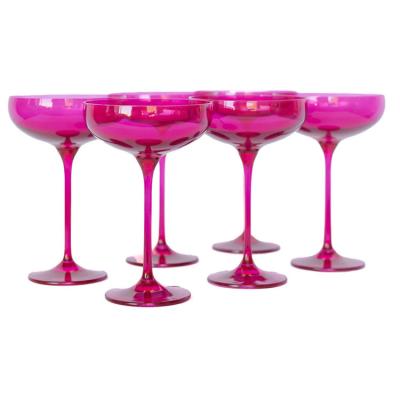 Cina Vetri colorati classici del coupé del cocktail per i calici di Champagne Martini Crystal Speakeasy Style in vendita