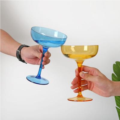 Cina Vetri colorati classici del coupé del cocktail per i calici di Champagne Martini Crystal Speakeasy Style in vendita