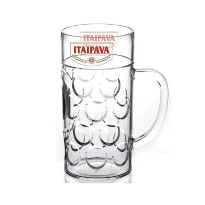 Cina High Durability Unbreakable Food Grade Plastic Beer Glass / Beer Mug in vendita