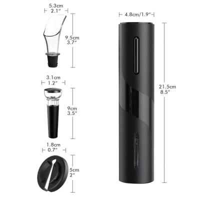 Cina 4 in 1 kit di cavatappi elettrici con tagliatore di foglio tappeto aspiratore becco per cucina casa bar ristorante amanti del vino in vendita