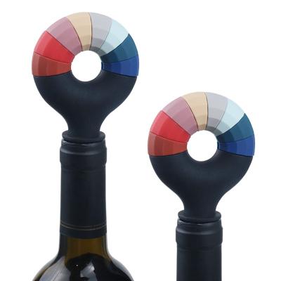 Cina Plastic Silicone Champagne Bottle Stopper Food Grade Pulltex And Glass Identifier Charm in vendita