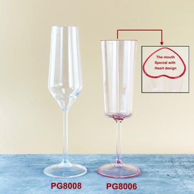 Cina Eco Friendly Reusable Plastic Champagne Flutes Unbreakable in vendita