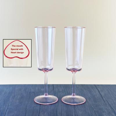 Cina Eco Friendly Reusable Plastic Champagne Flutes Unbreakable in vendita