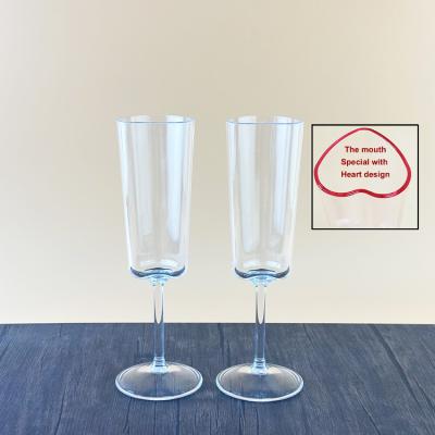中国 Unbreakable Acrylic Reusable Champagne Flutes Oem And Odm 販売のため