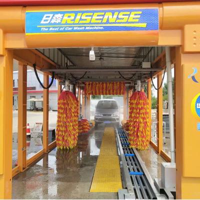 中国 北米・南米市場向け9ブラシコンベアベルトの全自動エクスプレストンネル洗車機 販売のため