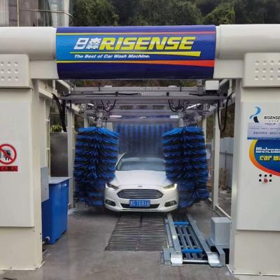 Cina Disegno del logo personalizzabile RISENSE Tunnel Lavatrice automatica con 9 spazzole in vendita