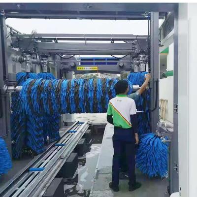 Cina Disegno del logo personalizzabile RISENSE Tunnel Lavatrice automatica con 9 spazzole in vendita