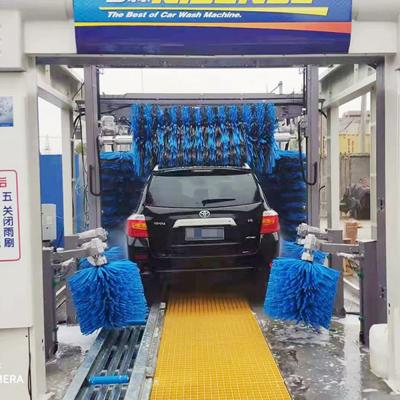 China Maximize a eficiência com a máquina de lavar carros automática de túnel 2022 Lavadora de carros com escova à venda