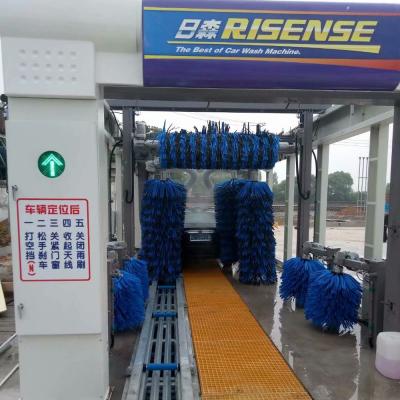 China High Pressure Tunnel Car Wash System With Air Dryer Air Brushes 9600x3800x3400MM for sale