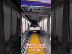 17580*3800*3440mm Volledig automatisch Express Autoverwas Tunnel met 14 borstels en luchtdroger