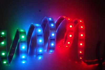 China Muti Color 5050 60leds/m LED Strip Light Set with Adapter and 24keys Controller for sale