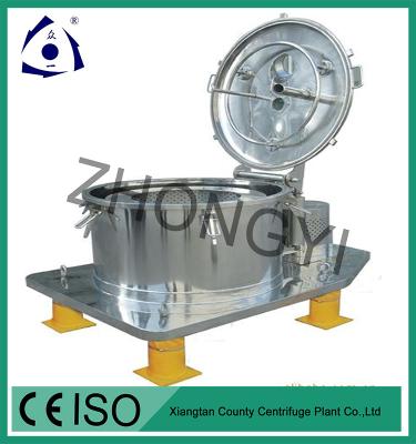 China Stainless Steel  Vertical Manual Top Discharge Basket Centrifuge for sale