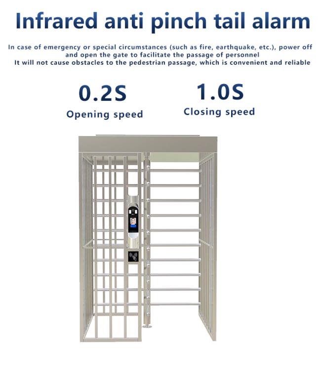China Factory Made High Quality Automatic Security Revolving Full Height Turnstile Gate Automatic Gate Control 9