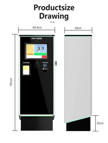 Quality 19.1 Inch Autopay Machine Parking Touch Automatic Pay Machine for sale