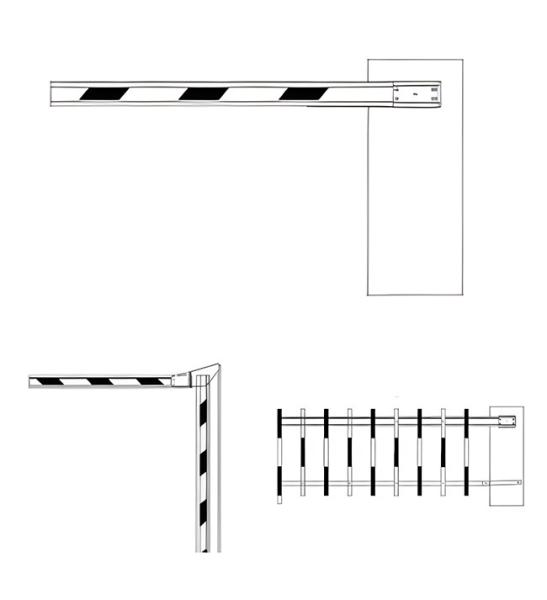 Quality LPR Solution Parking Barrier Gate With 24V DC Brushless Motor for sale