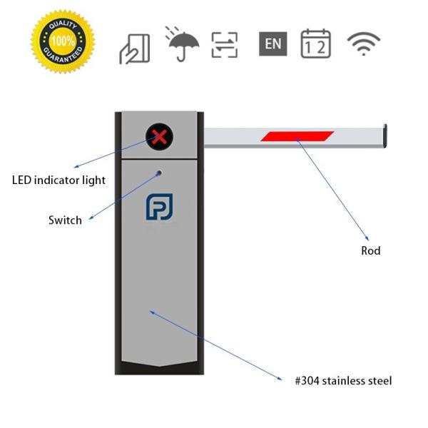 Quality RFID Automatic Parking Barrier Gate LPR Parking Garage Barrier Gate for sale