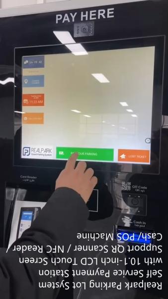 Quality Cash Parking Payment Machine ATM IP54 Parking Lot Pay Machines for sale