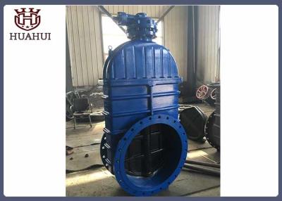 China Double Flanged Resilient Seated Gate Valve Gearbox Operated DN600 For Fire Protection for sale