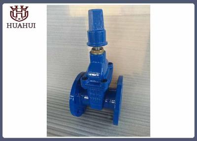 China Resilient seated gate valve with brass gland double flange nut operation for sale