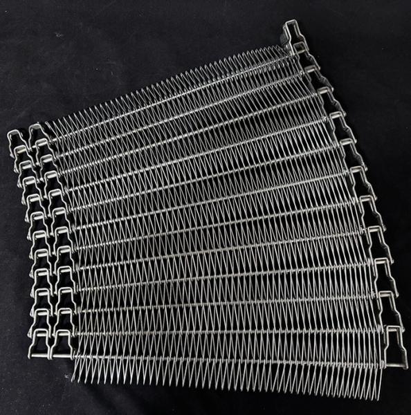Quality Polishing Chain Link Spiral Wire Mesh Conveyor Belt For Food Transport for sale