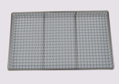 China Customized Size Mesh Metal Tray For Restauants Mesh Oven Tray for sale