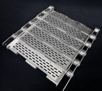 Quality Stainless Steel Perforated Plate Conveyor Belt Transporting Food for sale
