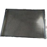 China Kitchen Bakeware Rectangle Baking Pan Mesh Non Stick  Stainless Steel Mesh Tray For Drying for sale