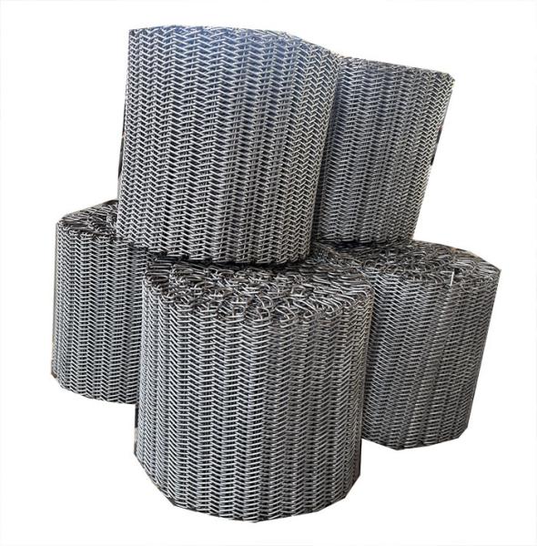 Quality Round Flat Wire Stainless Steel Wire Mesh Conveyor Belt For Oven for sale