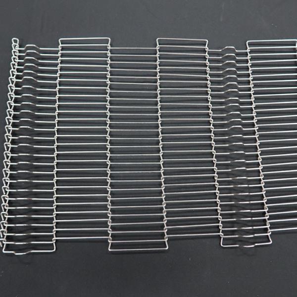 Quality Polishing Stainless Steel Ladder Conveyor Belt For Food Baking And Jam Coating for sale