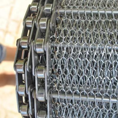 China Warmtebestendige balans geplatte Ss ketenverbinding transportband 1-3 mm ketenpitch Te koop