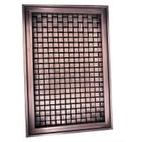 China Flat Crimped Wire Grille Diamond Wire Mesh Weave Mesh Elevator Decorative for sale