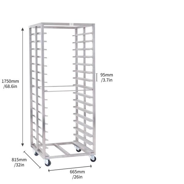 Quality Kitchen Equipment Baking Tray Trolley Stainless Steel Bread Pan For Cooling for sale
