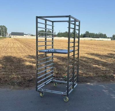 Cina Scaffalature da forno commerciali a doppio strato con ruote freno in vendita