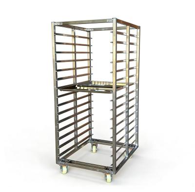 China Custom Stainless Steel Bread Bakery Trolley for Direct Oven Loading and Unloading for sale