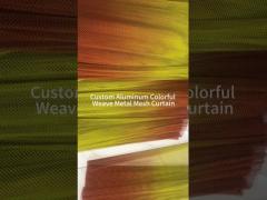 Aluminum Colorful Weave Decorative Metal Chain Mesh Curtain